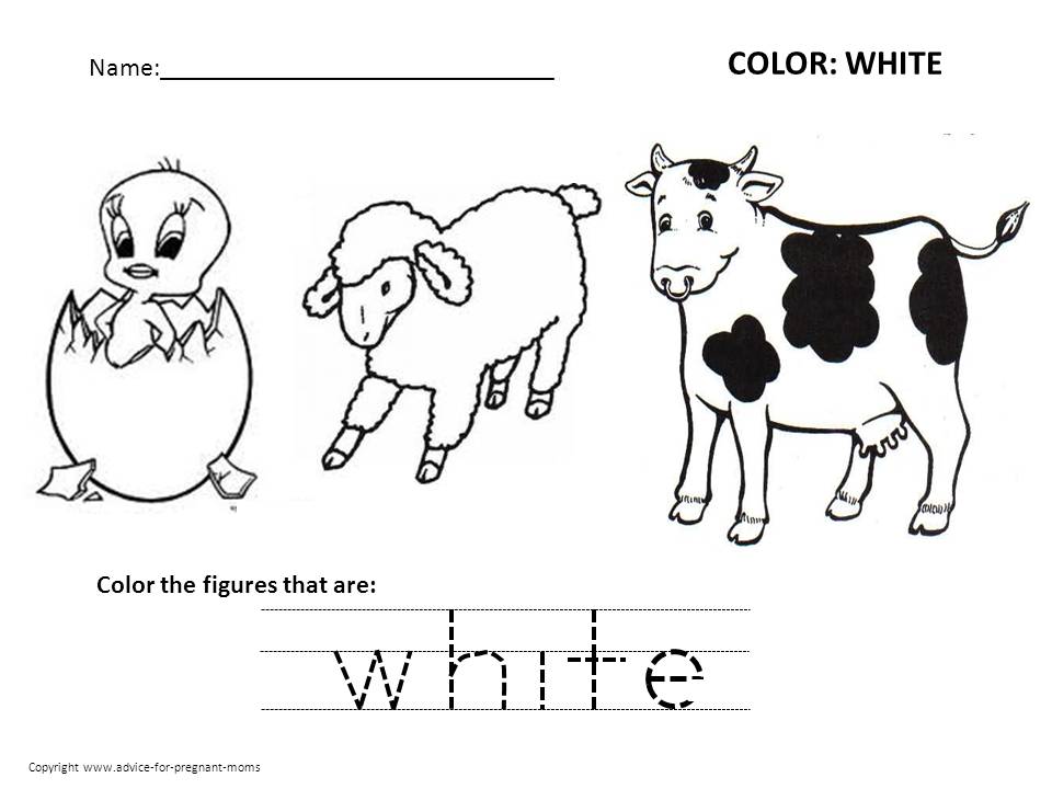 Color White Worksheets For Preschool Clip Art Library Color White Worksheets For Preschool Clip Art Library