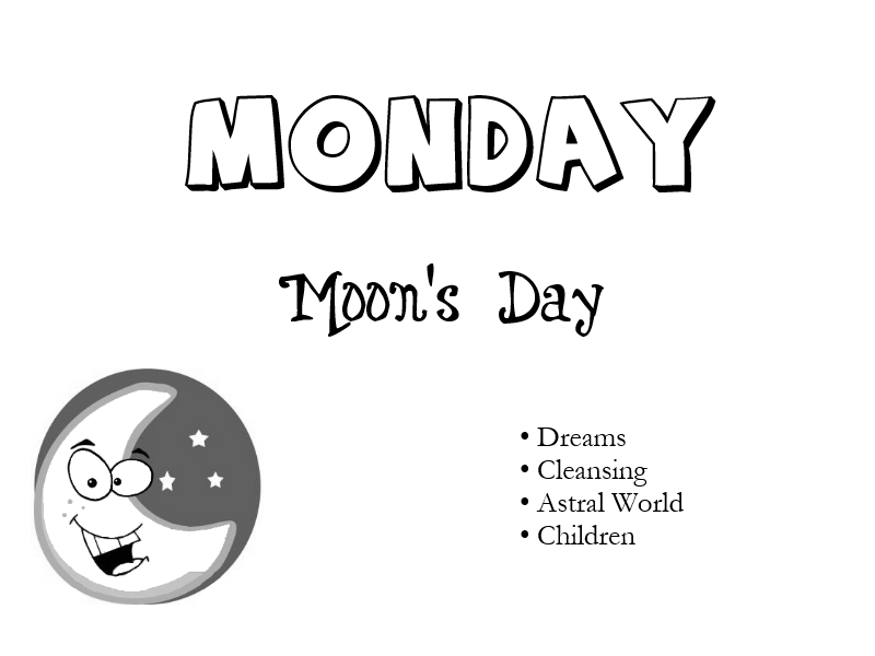Day Of The Week Coloring Pages Clip Art Library