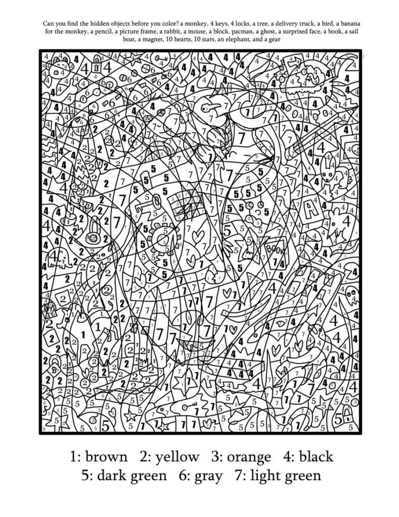 Free Printable Coloring Pages Color By Number Download Free Printable Free Printable Coloring Pages Color By Number Download Free Printable