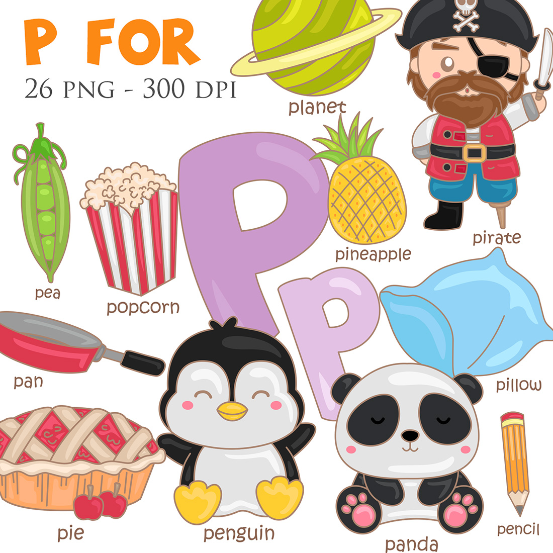 College Letters Clip Art Library