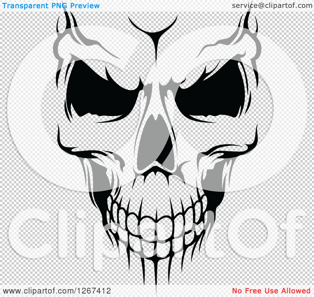 Evil Cartoon Clown Head Vector Clip Art Illustration With Simple Clip Art Library