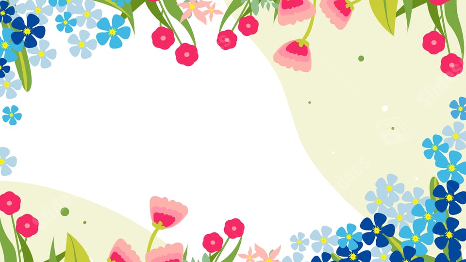 Spring Flowers Background Vector for Free Download | FreeImages - Clip ...