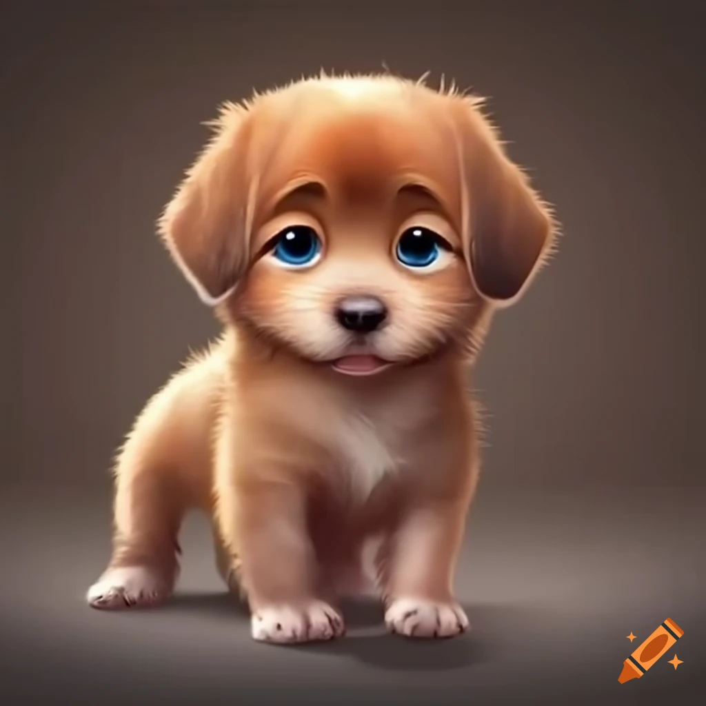 Adorable animated puppy by a skilled artist on Craiyon #5721737