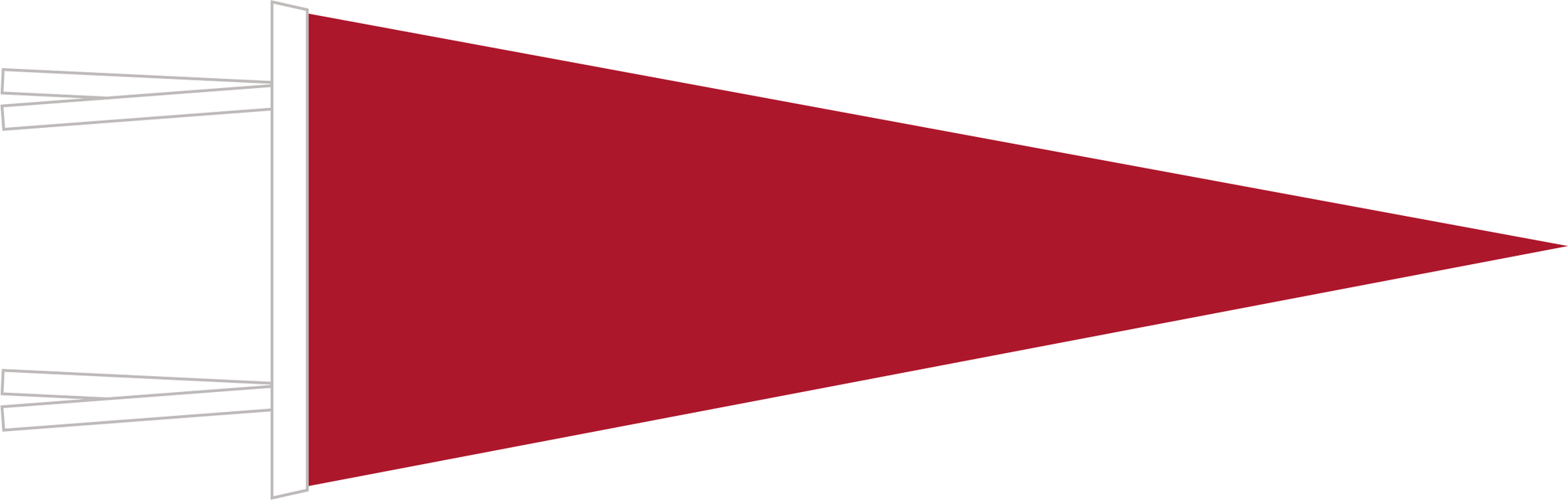 Blank Pennant Cliparts for Creative Projects