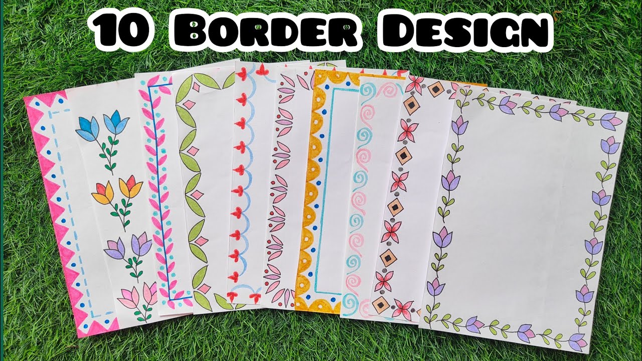 10 Border Designs/10 Border Designs for Project Files/Simple and Easy Borders for Project #5647620
