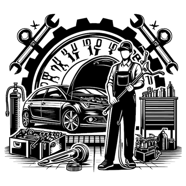 Car Mechanic Tools Cut Files For Silhouette Filecar Repair ... – Free ...