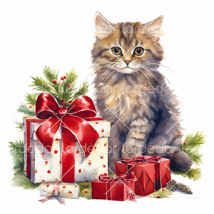 Page Cat Christmas Clipart Collection for the Holidays