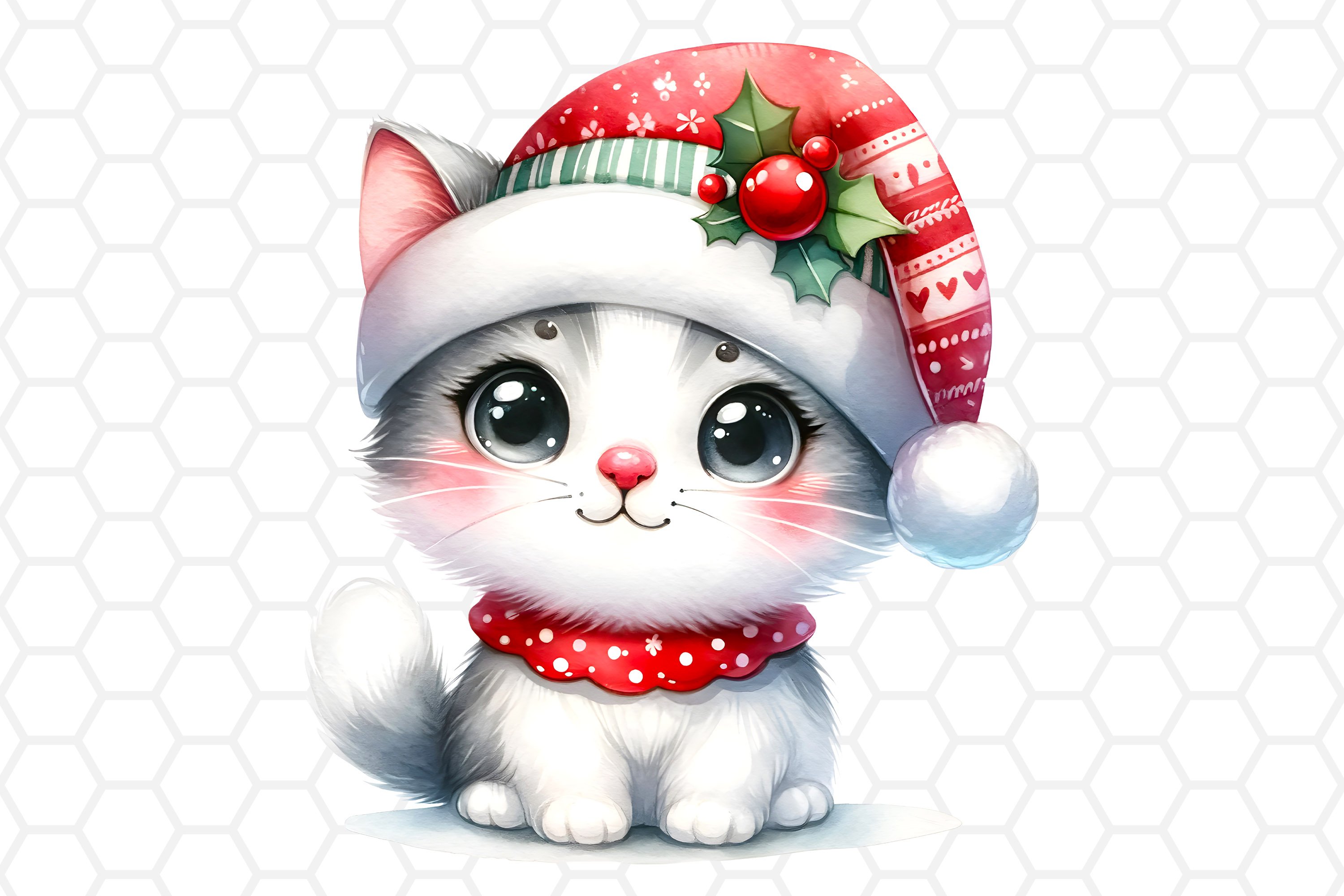 Page Cat Christmas Clipart Collection for the Holidays