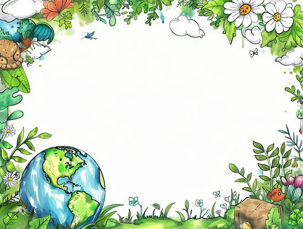 Earth Day Border Images - Free Download On Clipart Library – Free ...