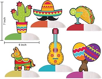 Cinco De Mayo Party Decorations Fiesta Taco Bar Party Decor 6 pcs ...