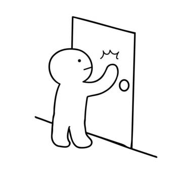 Free Vectors | Simple Person Knocking On The Door – Free Clipart #5672306 | Clipart Library