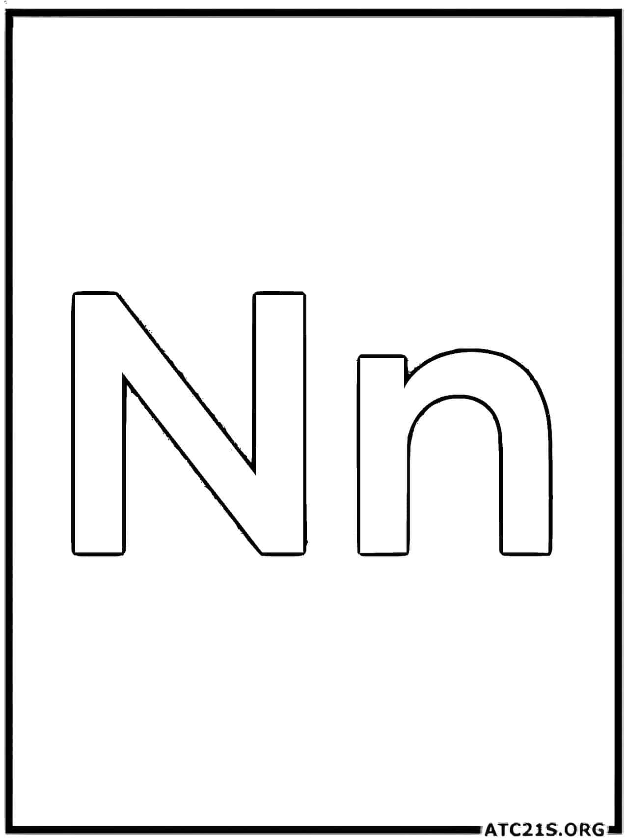 Free Letter N Coloring Page, Download Free Letter N Coloring Page png images, Free ClipArts on ...