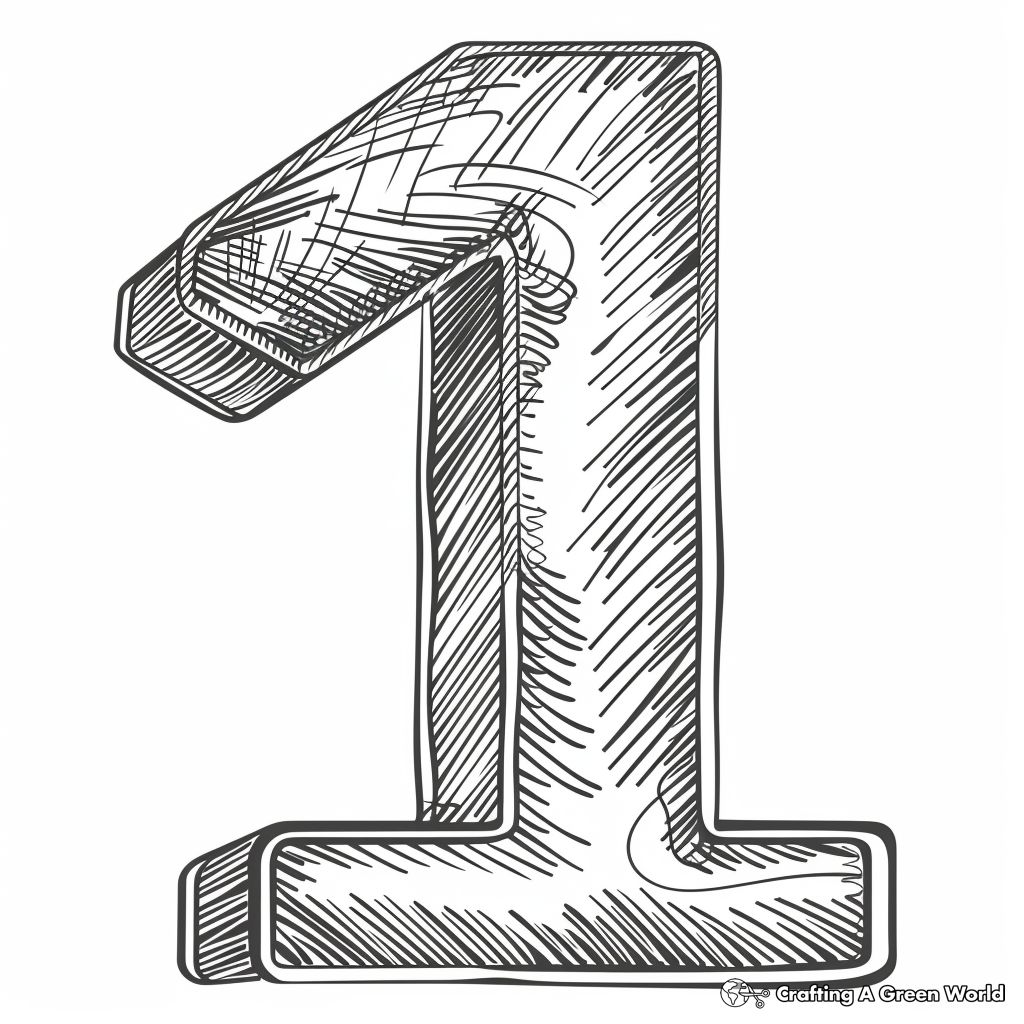 Number 1 Coloring Pages - Free & Printable! – Free Clipart #5706751 ...