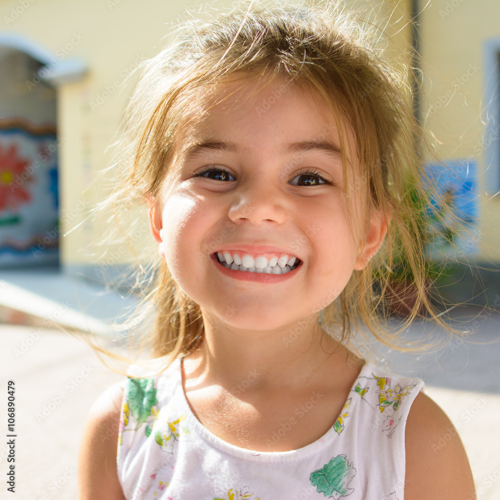 Cute And Young Little Girl Smiling Stock-Foto | Adobe Stock – Free Clipart #5638440 | Clipart ...