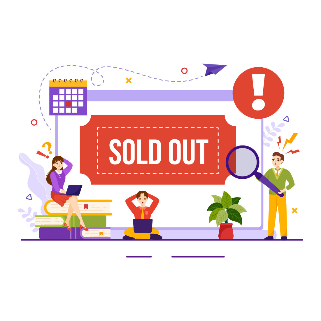Sold out Vectors, Clipart & Illustrations for Free Download - illustAC ...
