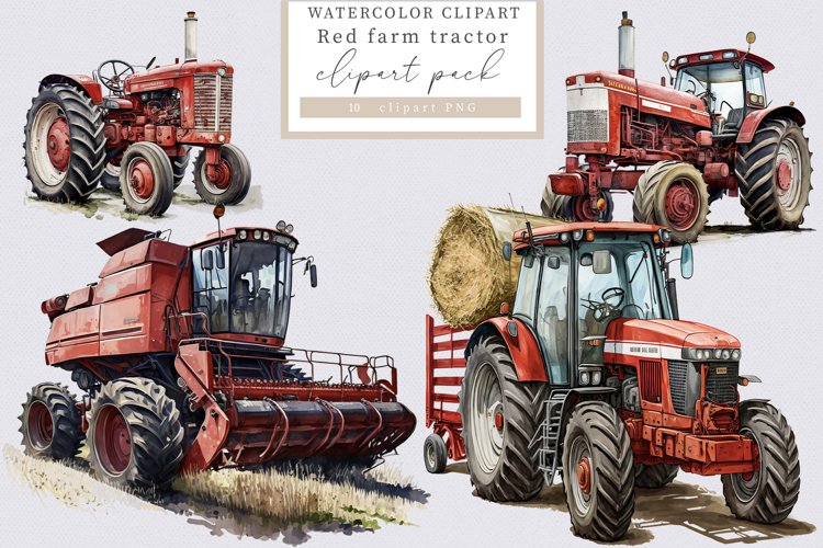 Red Tractor Illustrations & Vectors #3952416 Red Tractor Illustrations & Vectors #3952416