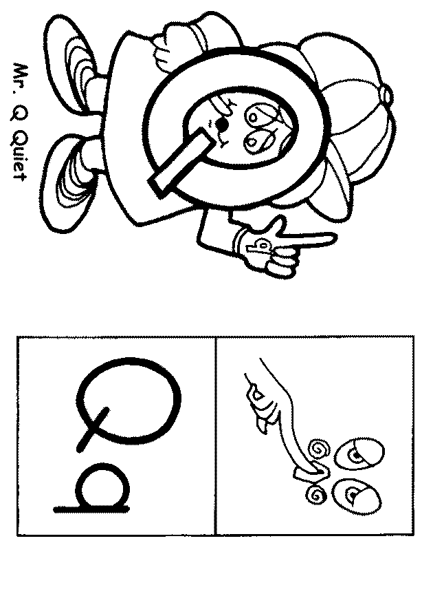 the letter people coloring pages